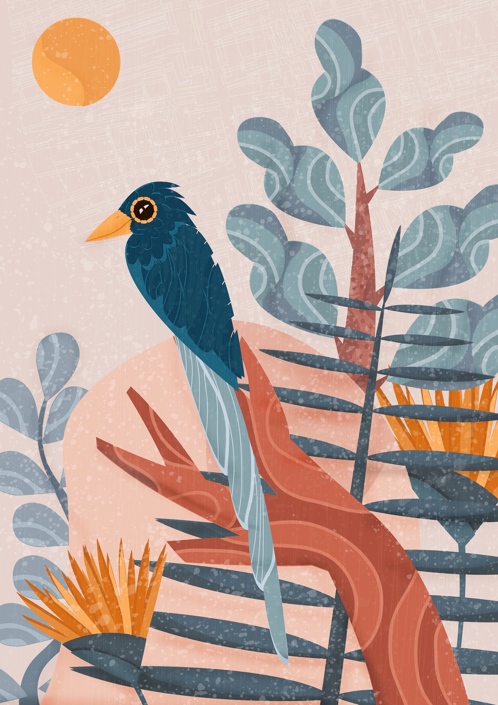 Bird Composition - Etsy