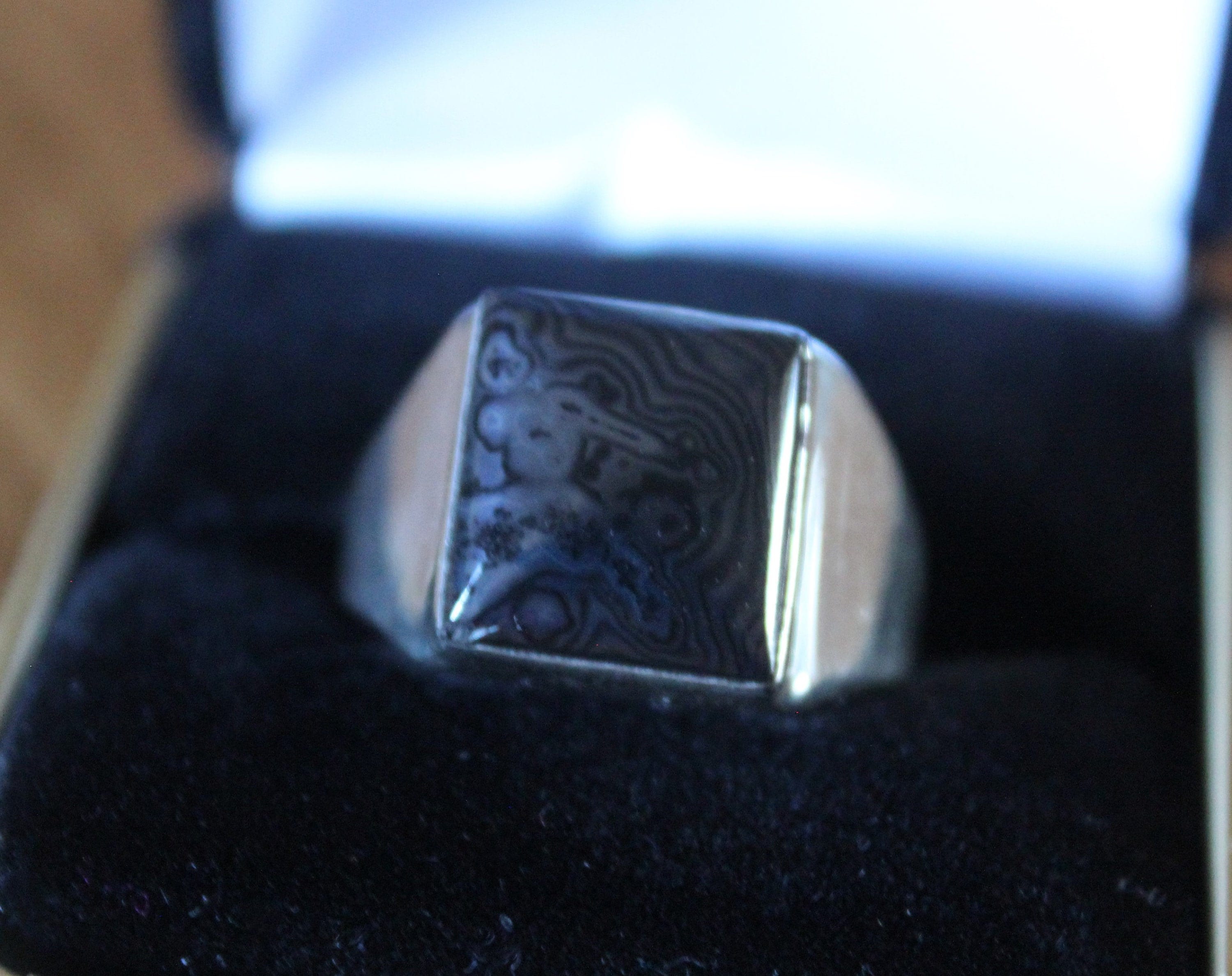 Banded Psilomelane Ring Very Rare HR-1 Size 8