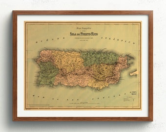 Puerto rico poster | Etsy