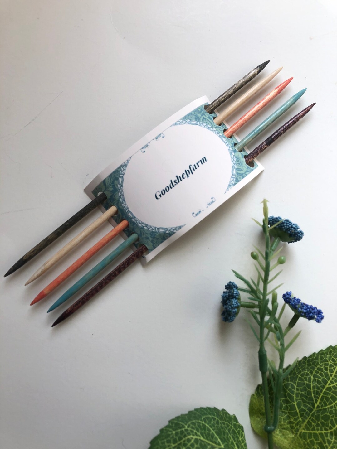 Double-pointed Knitting Needles, Multi-color DPN, Hand-made Birch - Etsy