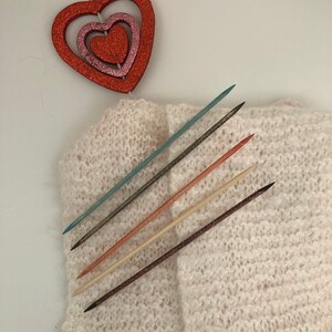 Double-pointed Knitting Needles, Multi-color DPN, Hand-made Birch - Etsy