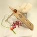 Mayan Spindle Kit With Wool Fiber and Hand Painted Pouch Bag - Etsy