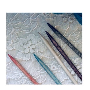 Double-pointed Knitting Needles, Multi-color DPN, Hand-made Birch - Etsy