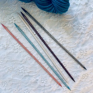 Double-pointed Knitting Needles, Multi-color DPN, Hand-made Birch - Etsy