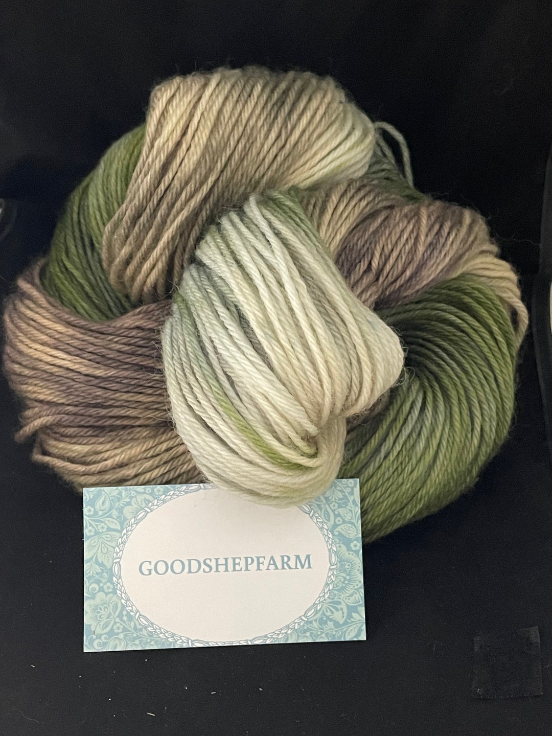 Brown and Green Worsted Weight 100% Superwash Wool, Hand Dyed Yarn ...