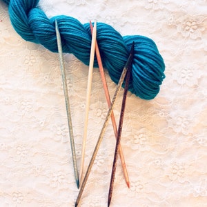 Double-pointed Knitting Needles, Multi-color DPN, Hand-made Birch - Etsy