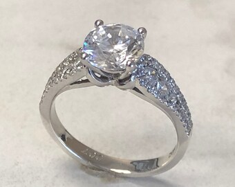 Fake engagement ring | Etsy