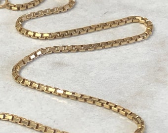 Diamond Cut Box Chain - Etsy