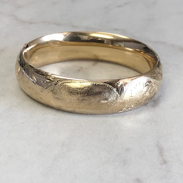 14kt Gold Bangles - Etsy