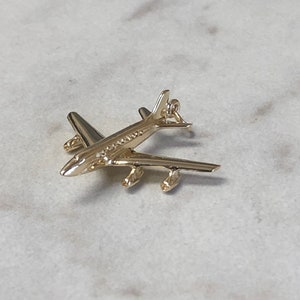 14kt Yellow Gold Solid Airplane Charm/pendant at an Incredible Price ...