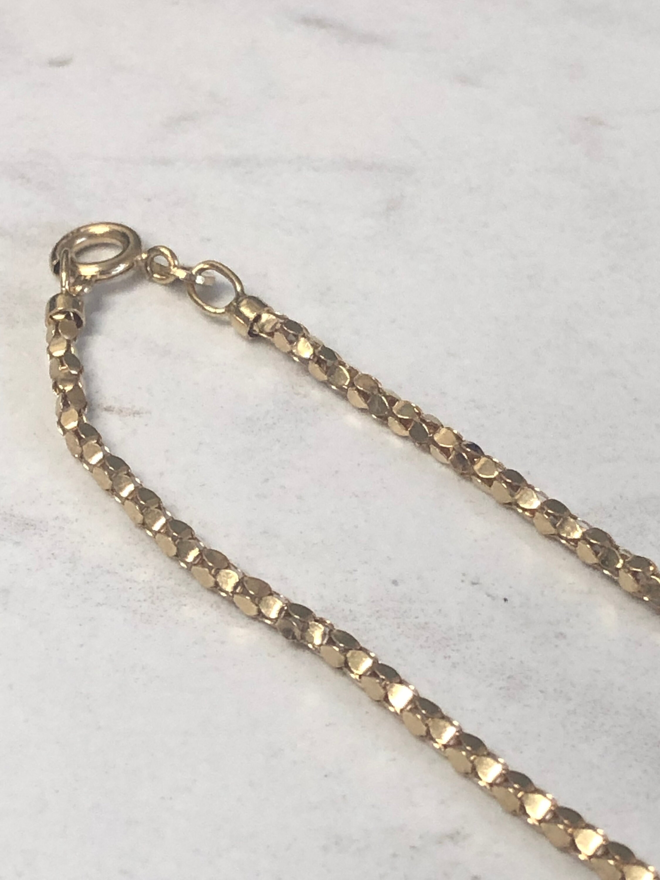 24....18kt Yellow Gold Unique Open Box Chain 24 in - Etsy