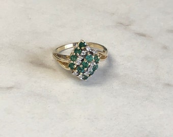 Waterfall Diamond Ring - Etsy