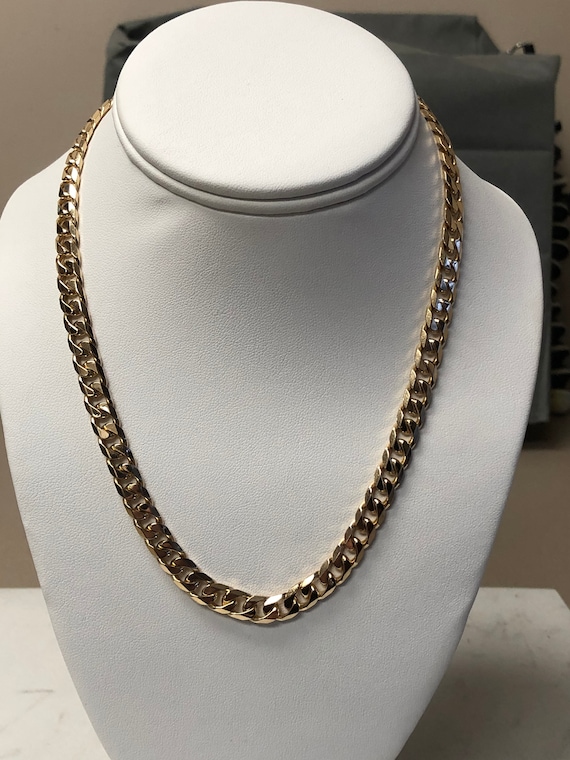 18...14kt Yellow Gold Men's Miami Cuban Heavy Solid - Etsy