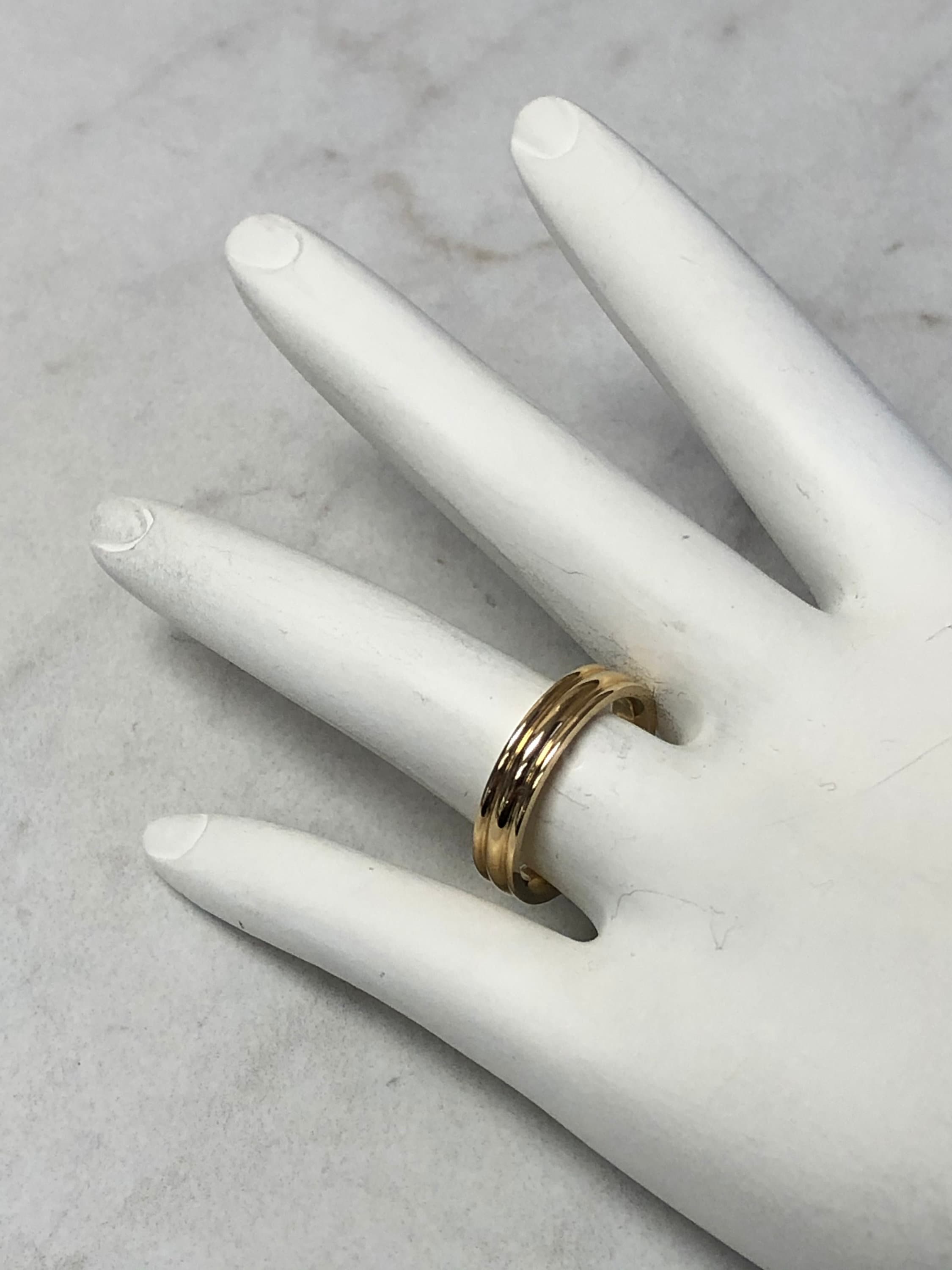 14kt Yellow Gold Unisex 4mm Wide Wedding/anniversary/stackable - Etsy