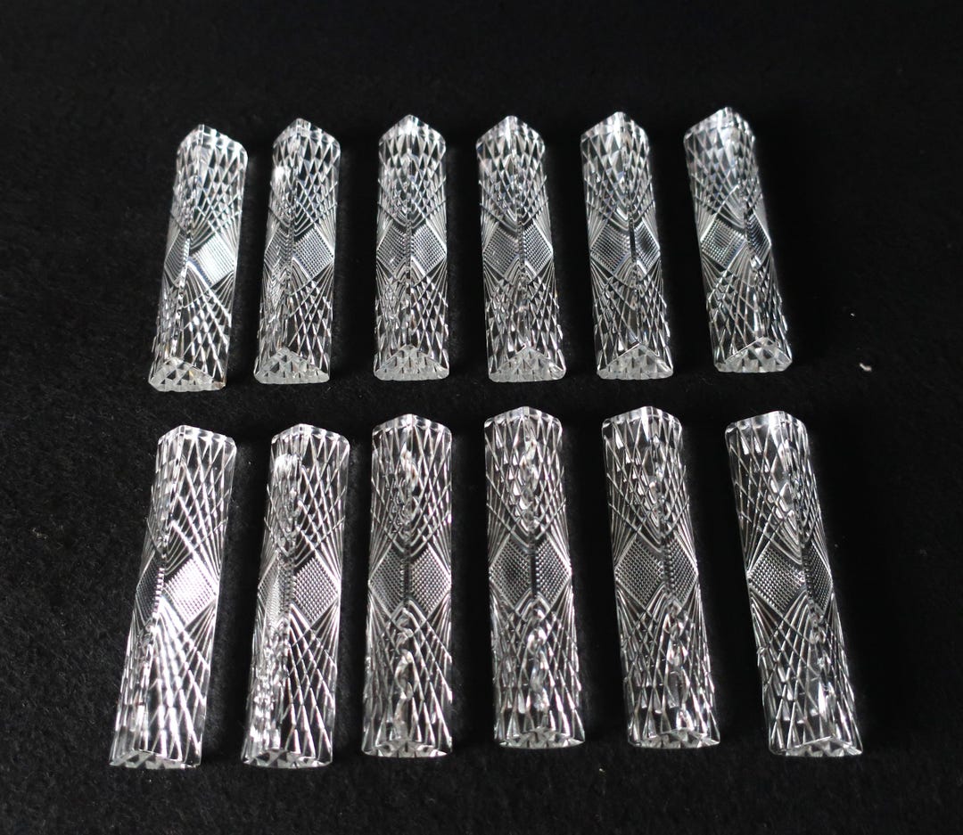 A Set of 12 Crystal Knife-rests Steinach Hutte - Etsy