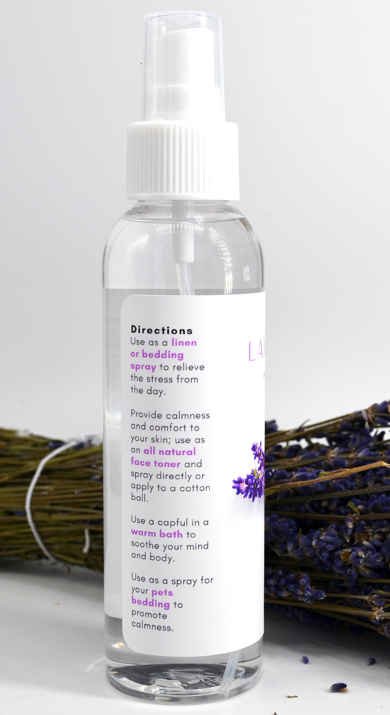 Hydrosol Lavender Handcrafted Steam Distilled Organic Facial Toner