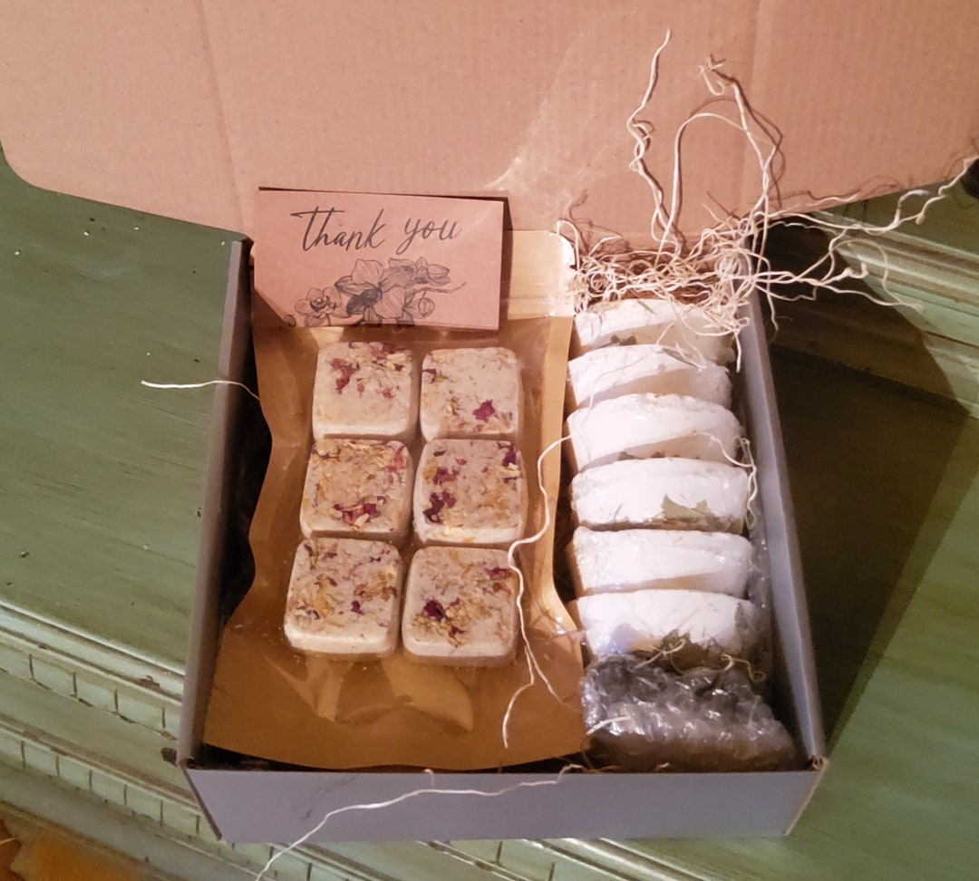 Stocking Stuffer Box Set 1 10oz Bath Salt 6 Shower - Etsy