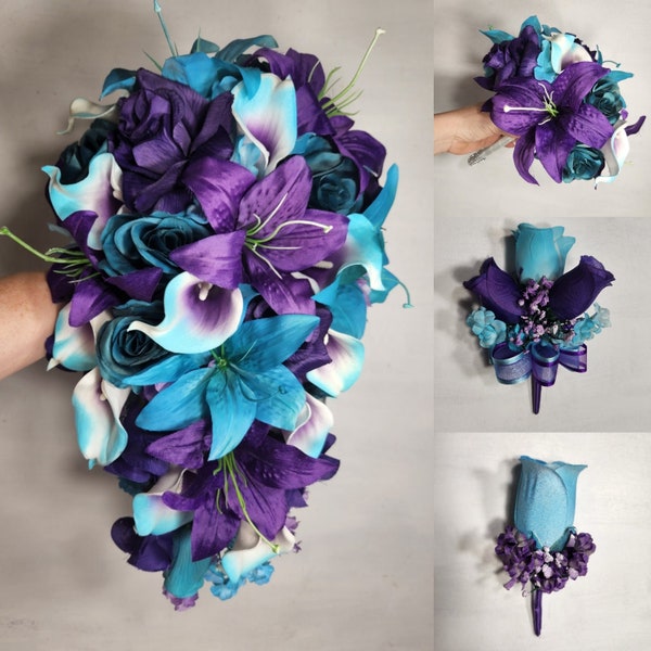 Purple and Teal Wedding - Etsy