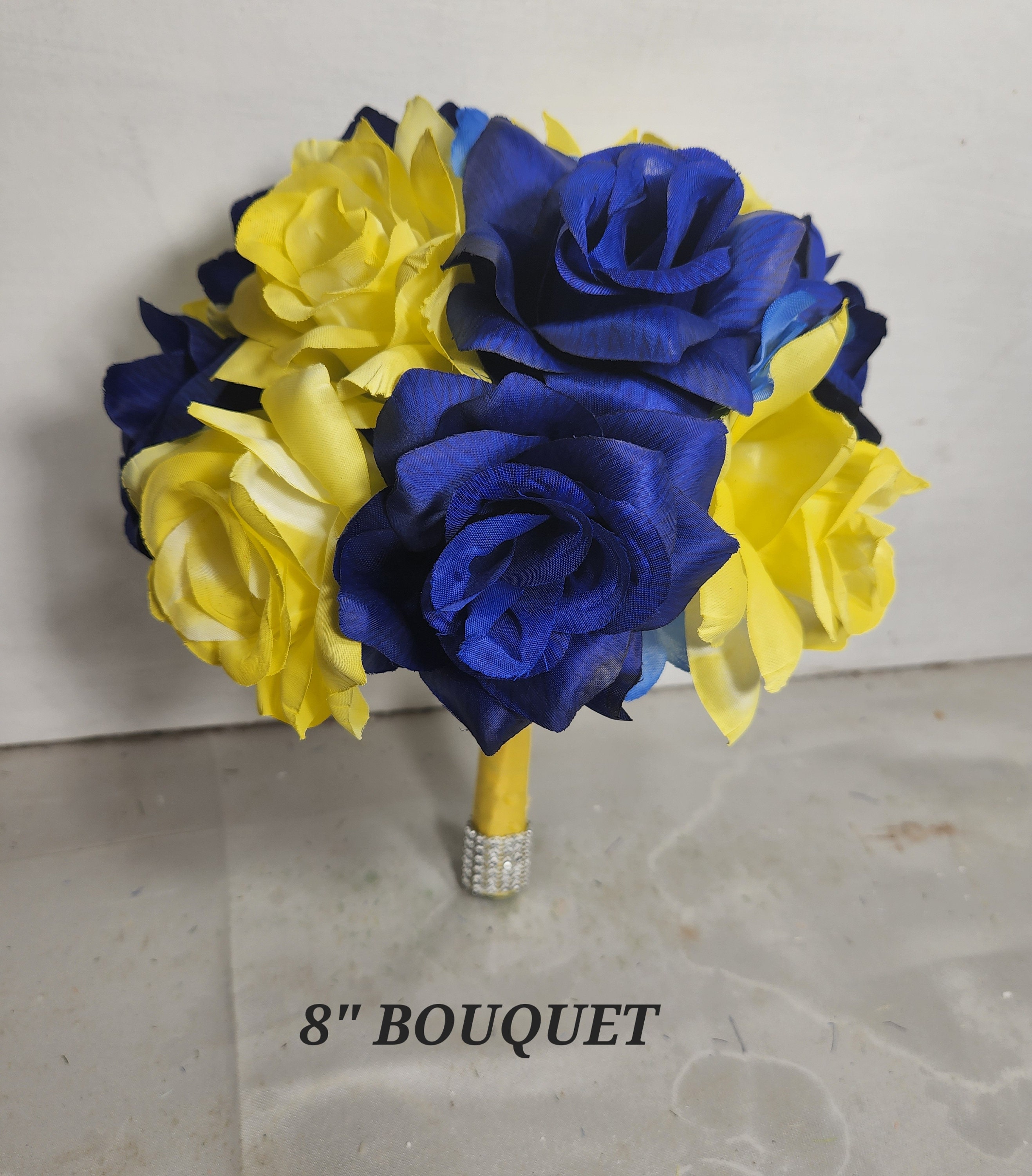 Royal Blue And Yellow Wedding Flowers