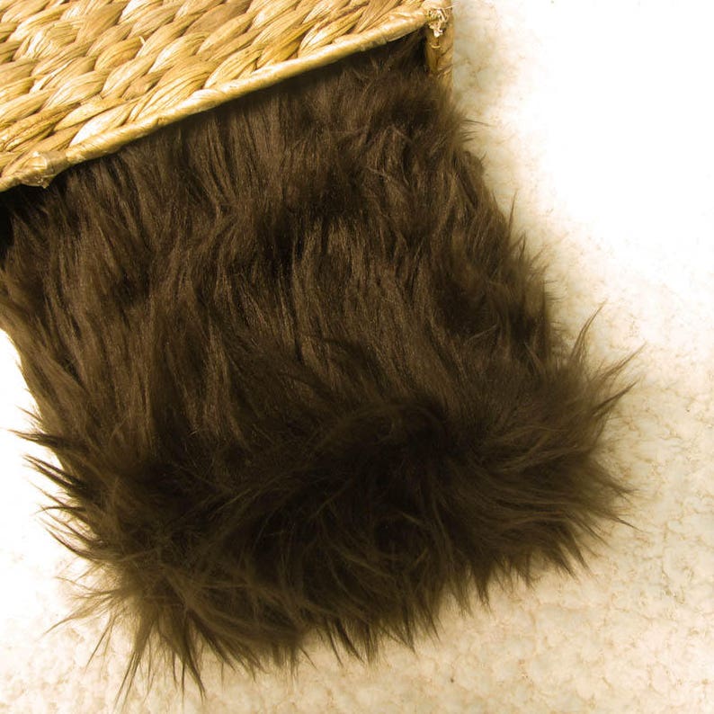 Brown Luxury Shag-faux Fur Medium Pile Newborn Cuddly Faux Fur - Etsy
