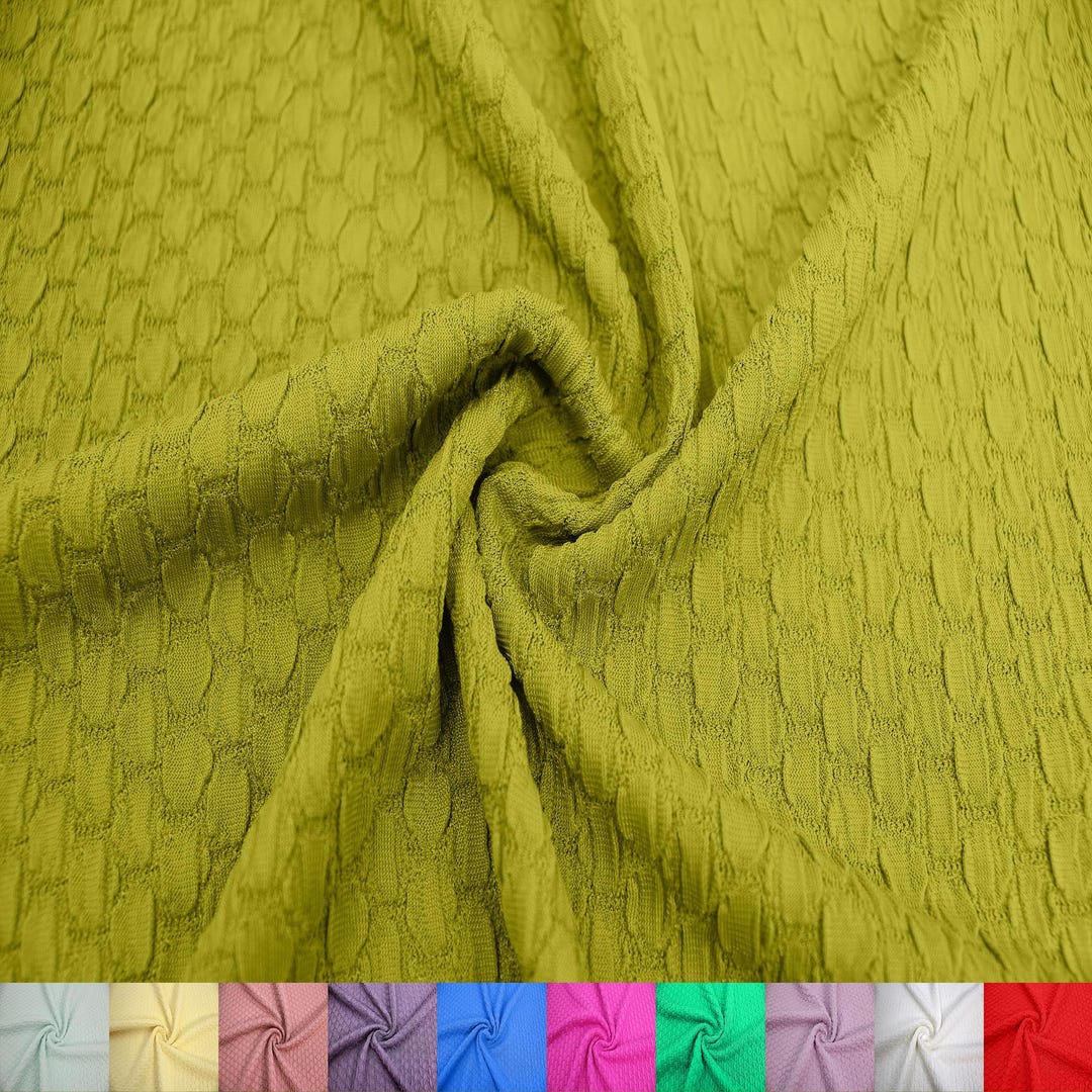 FREE SHIPPING 59" Polyester Spandex Bubble Textured Fabric by the Yard ...