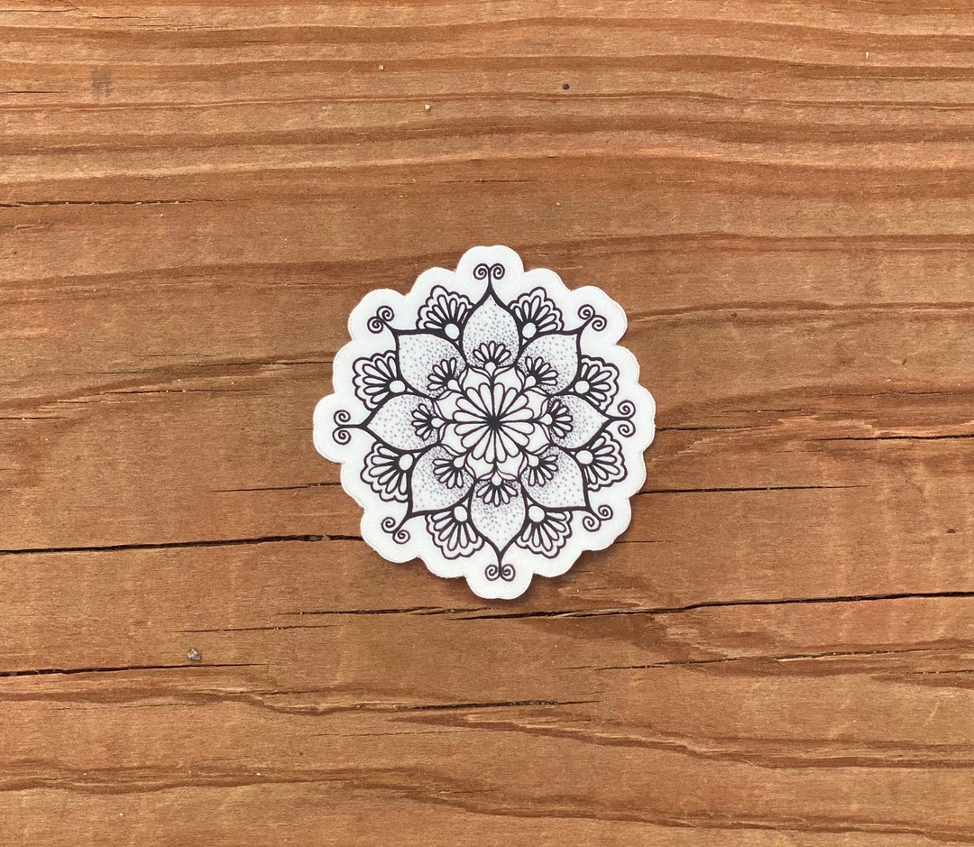 Mini Mandala Sticker - Etsy