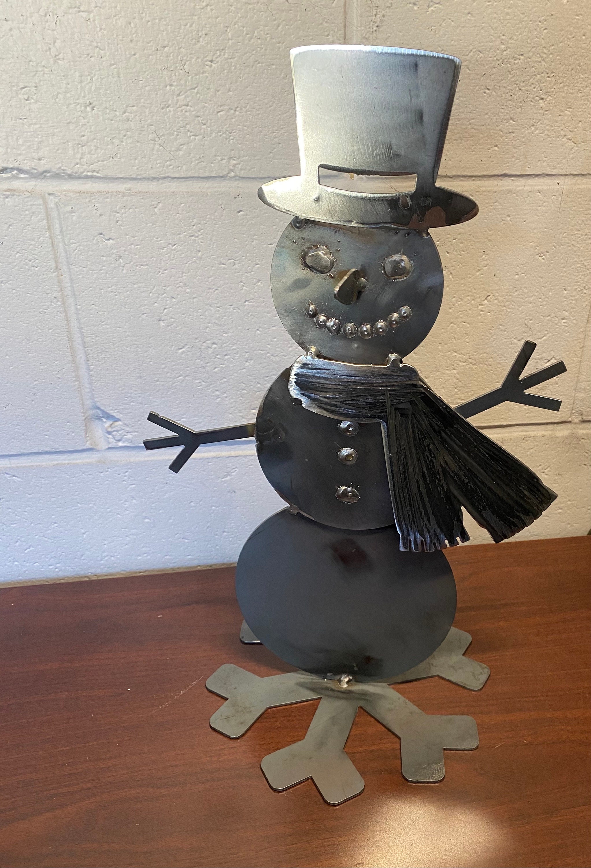 16” Tall Snowman “u-weld-it” Sculpture - Etsy