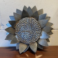 Handcrafted MINI Metal Sunflower Bouquet: Rustic Hand Painted Yard Art ...