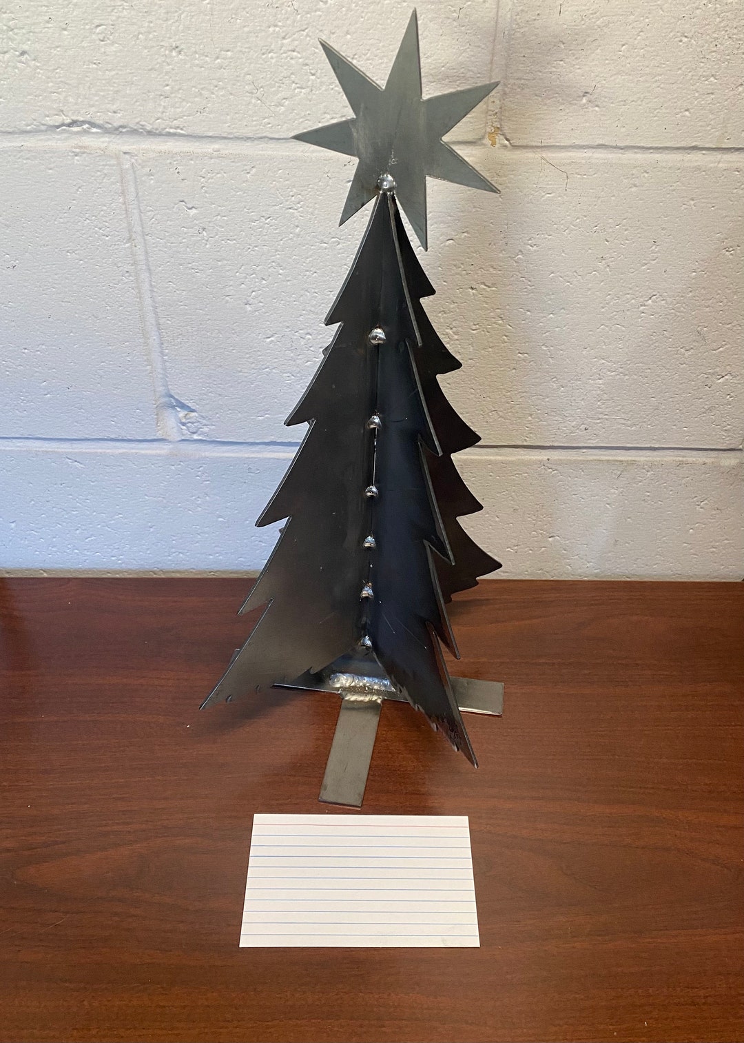 16” Tall Christmas Tree “u-weld-it” Sculpture - Etsy