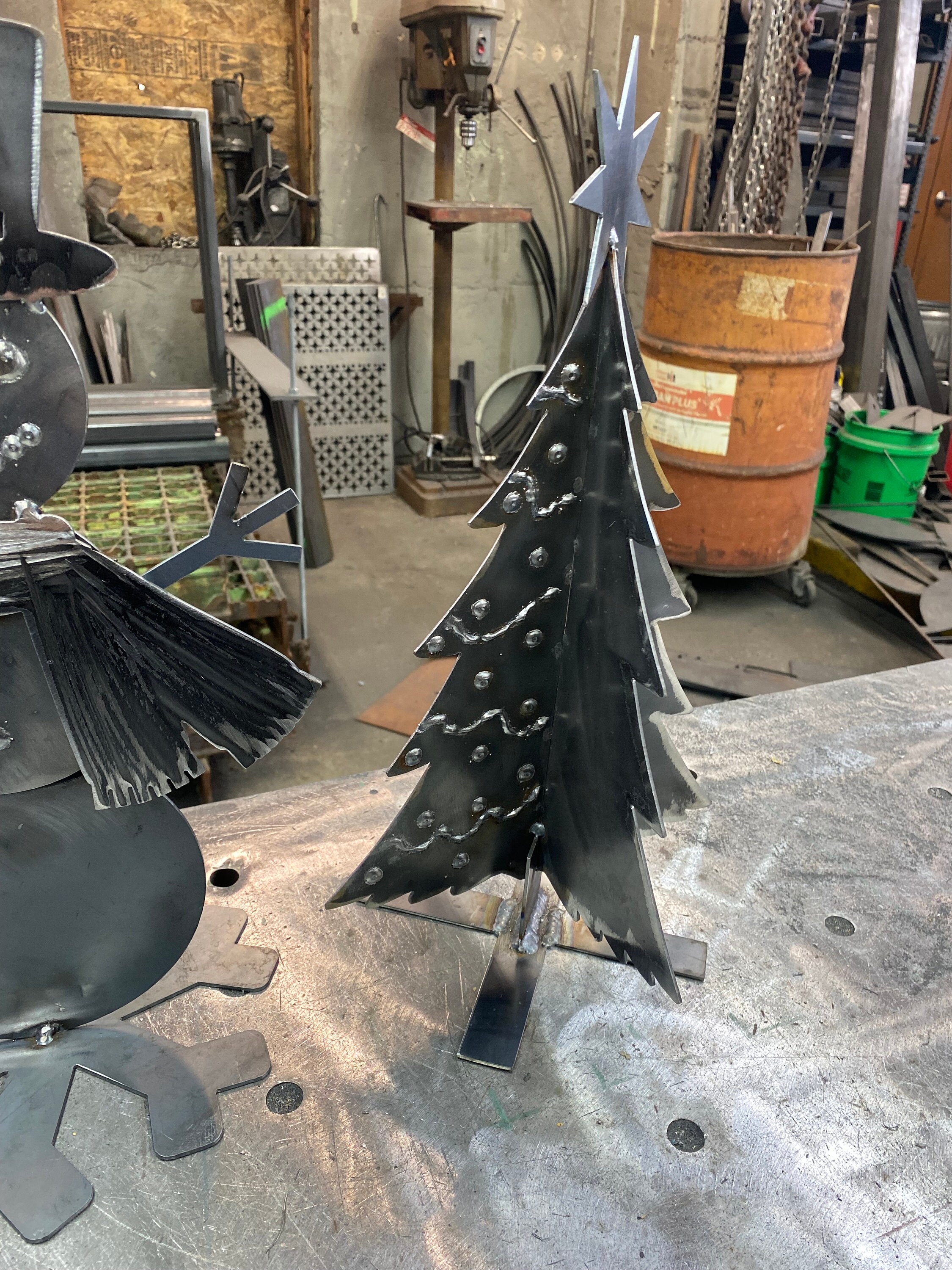 16” Tall Christmas Tree “u-weld-it” Sculpture - Etsy