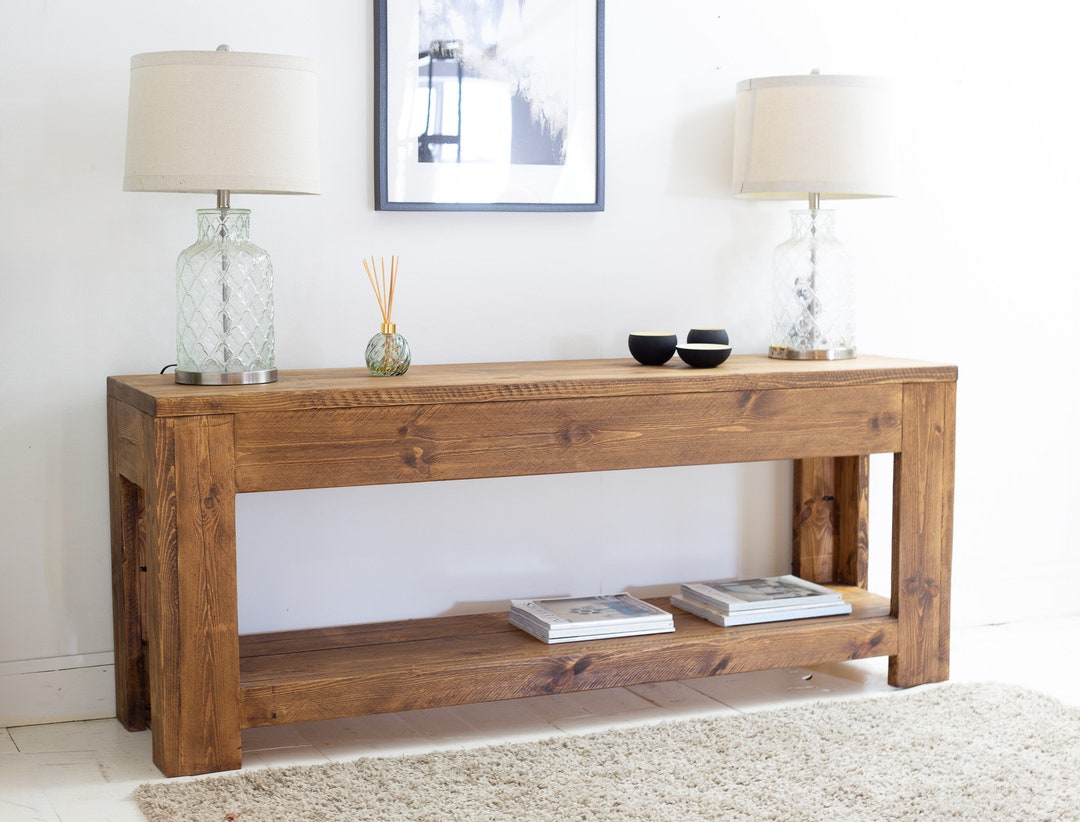 Rustic Console Table, Sideboard, Hallway Table, Entrance Table, Solid ...