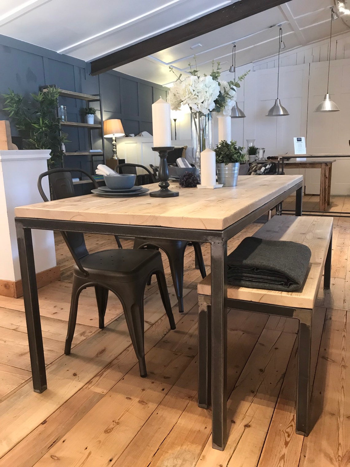 Industrial Style Dining Table | Etsy