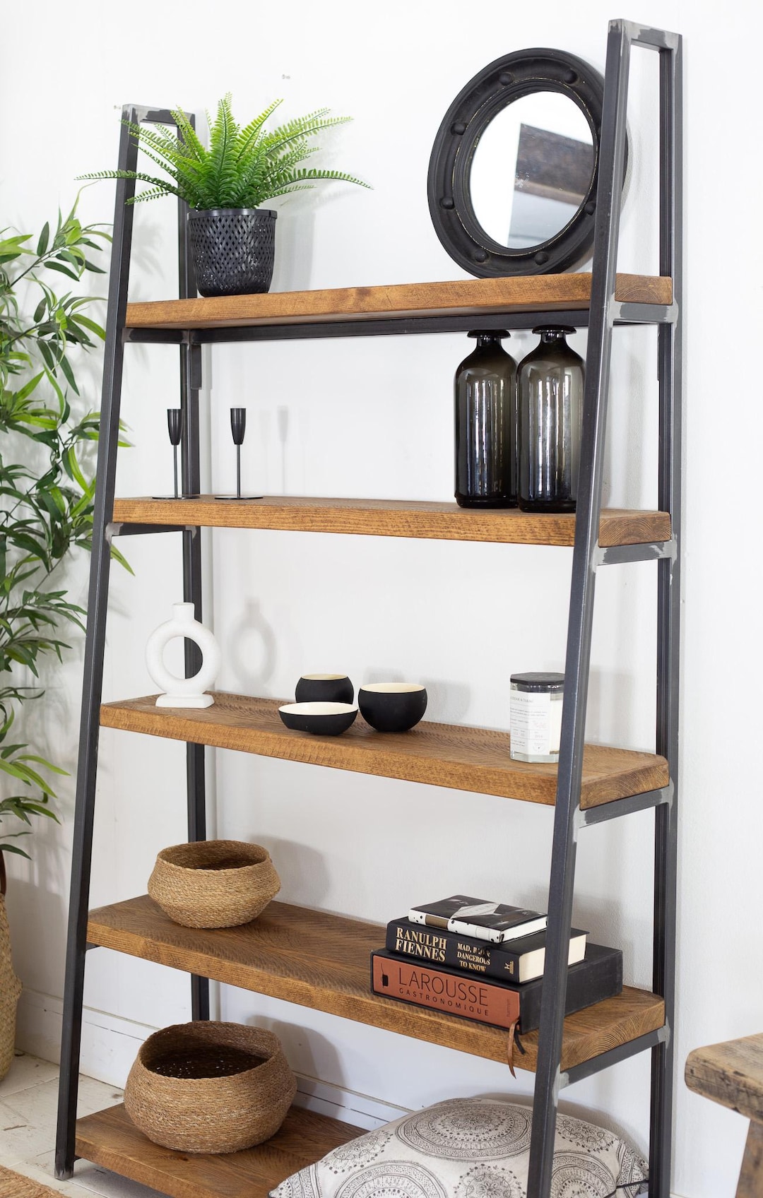 Shelving Unit, Bookcase, Shelf Unit, Ladder Style Shelves - Etsy UK