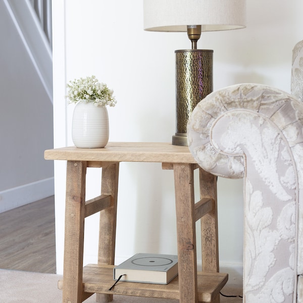 Rustic Side Table - Etsy