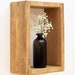 Rustic Wall Cube, Wooden Box, Wall Storage, Display, Shelves, Handmade ...