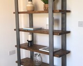 The Rustic Silver Shelving Unit - Etsy UK