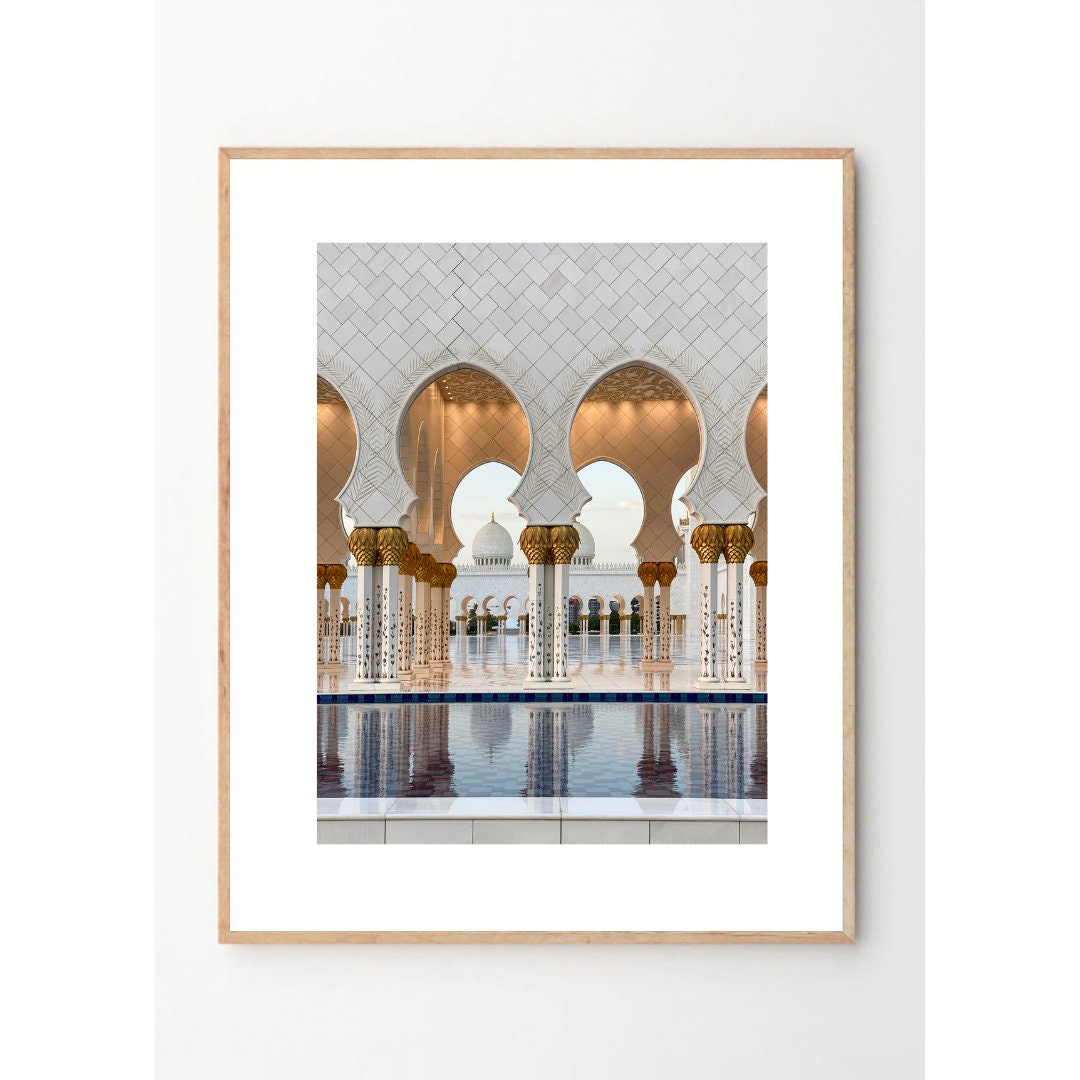 Sheikh Zayed Grand Mosque. Fine Art Photography Print. Minimalist Wall ...