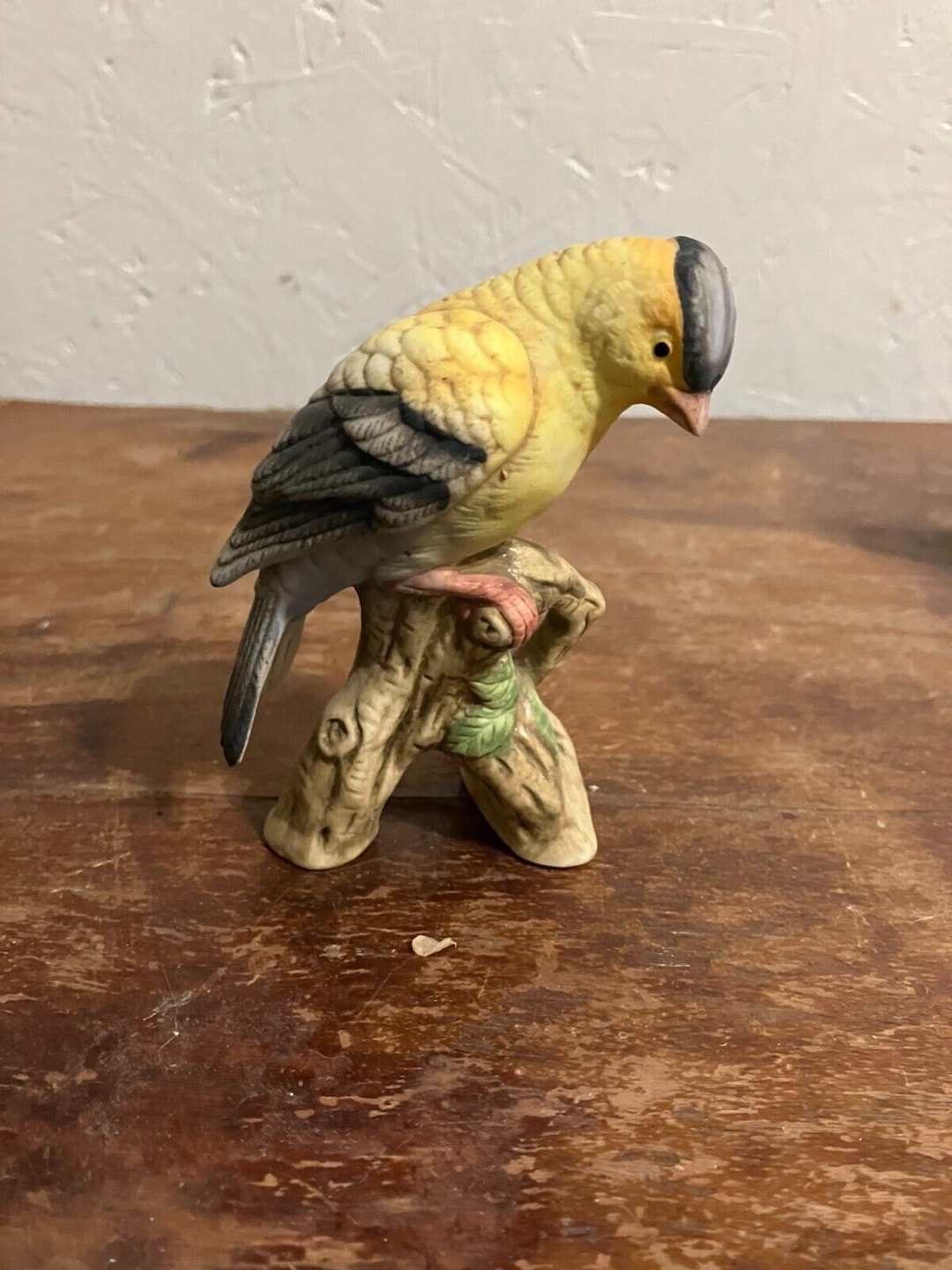 Vintage Lefton Hand Painted Gold Finch Bird Figurine - Etsy