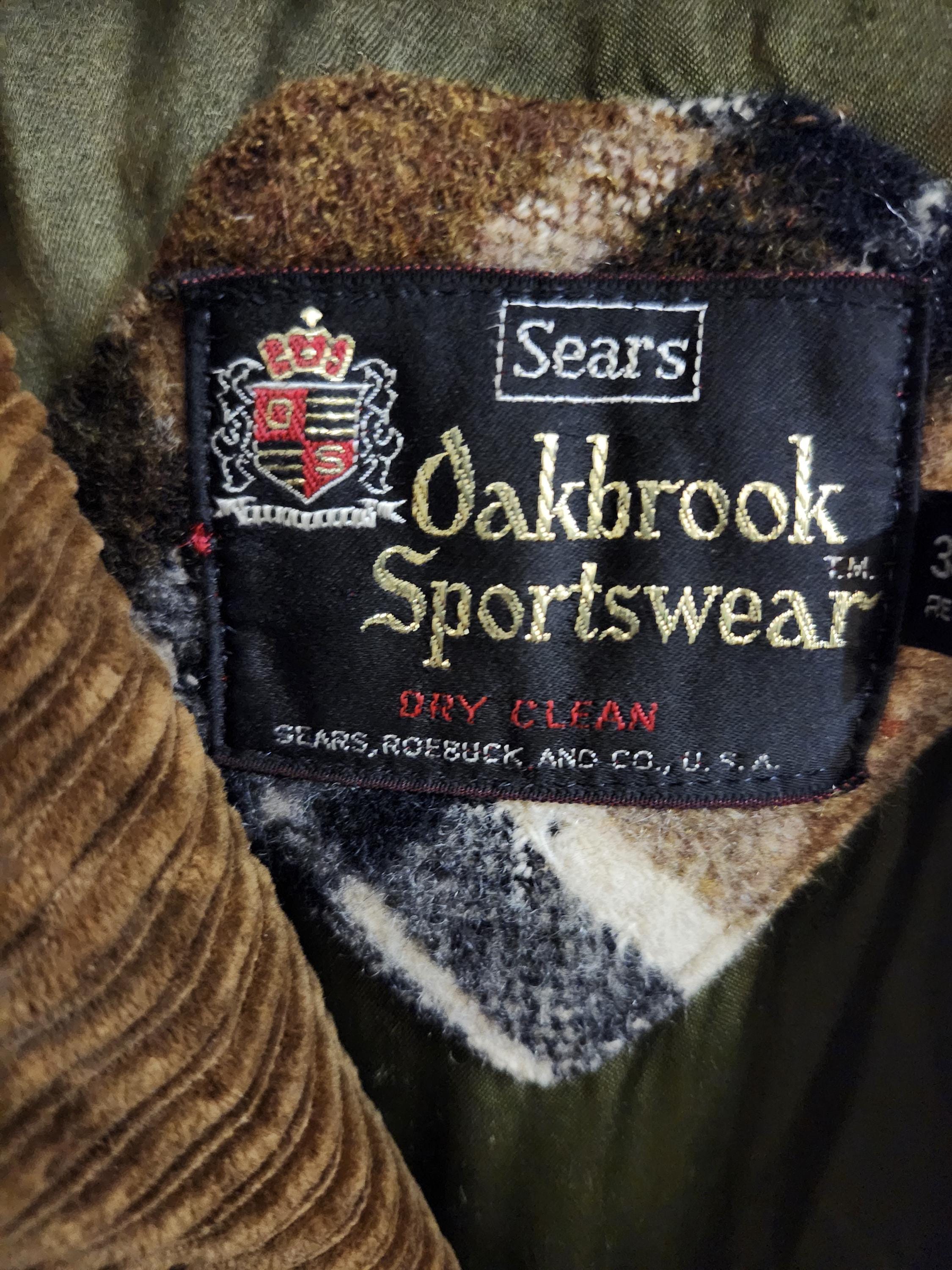 Vintage Sears Jacket 38 Reg Brown Corduroy Oakbrook Sportswear Lined - Etsy