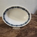 SHENANGO CHINA Small Oval Side Plate Dish Restaurant Ware White Blue 6 ...