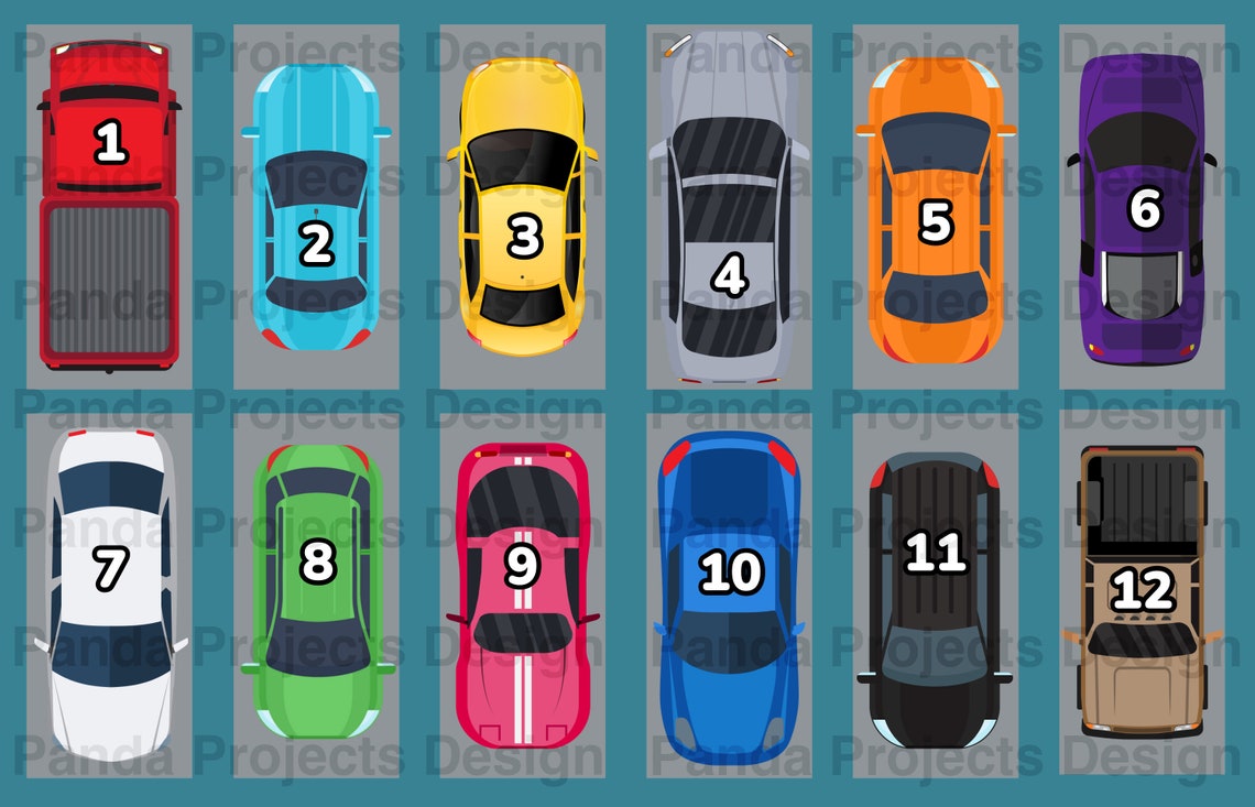 Color & Number Matching Car Parking Lot - DIGITAL PDF DOWNLOAD - Early ...
