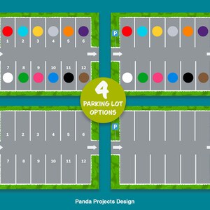 Color & Number Matching Car Parking Lot - DIGITAL PDF DOWNLOAD - Early ...