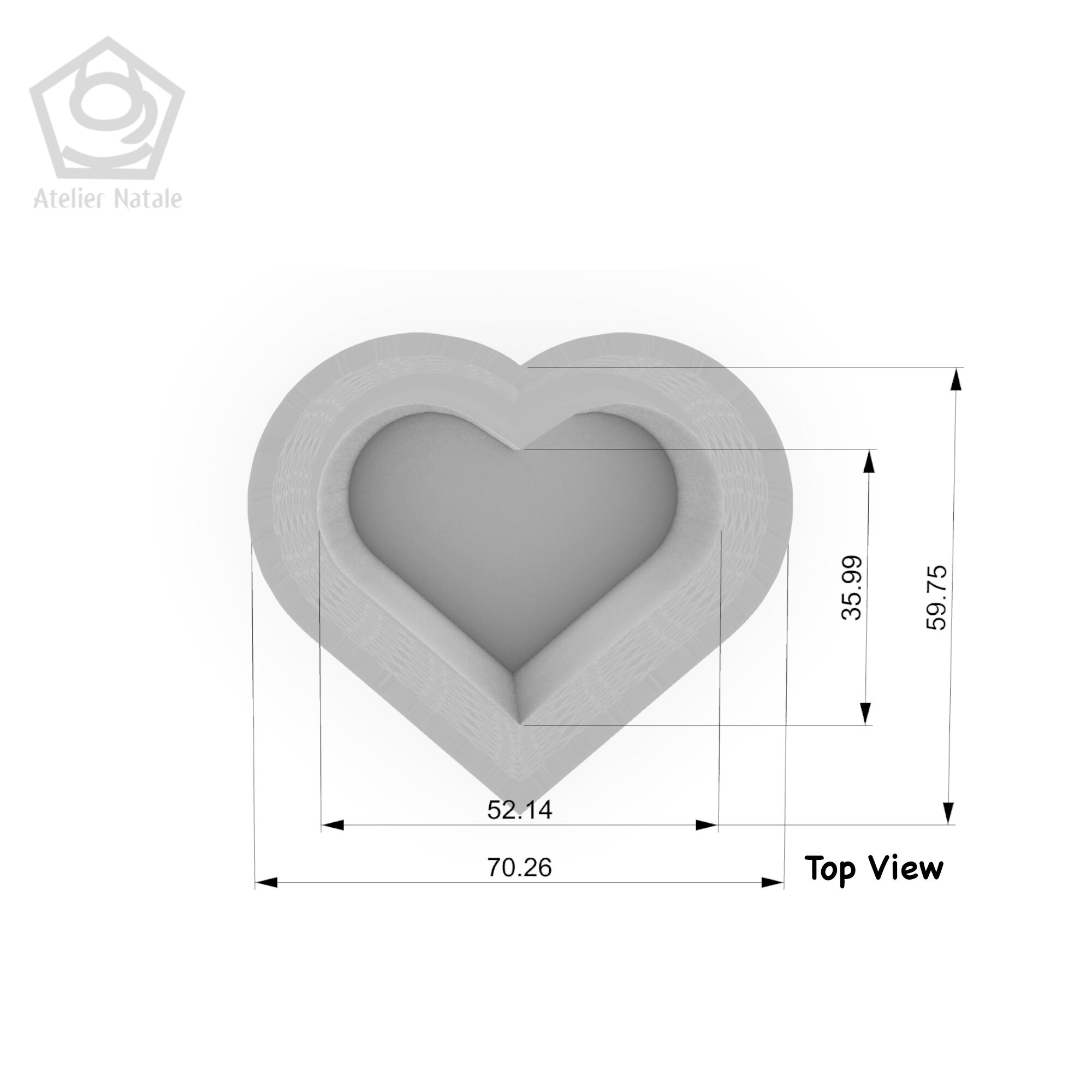 Ornate Heart Box - STL File Instant Download - STL Design File - Etsy