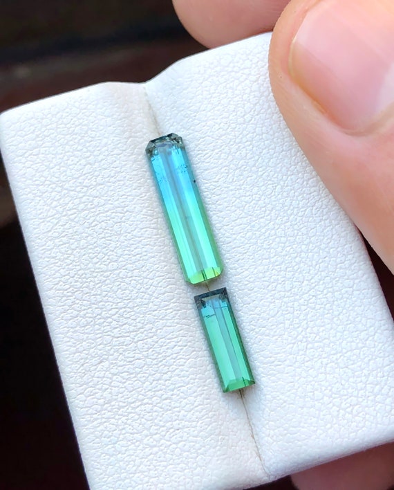 2.30 Carats Superb Blueish Green Transparent Tourmaline | Etsy