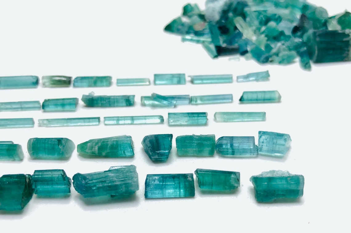 132 Carats Amazing Blue Transparent Tourmaline Rough - Etsy