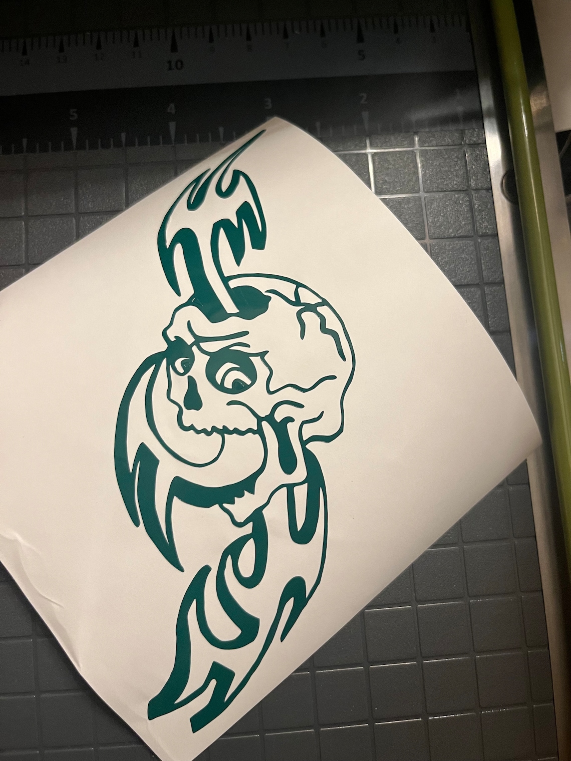 Skull Eating Tribal Tramp Stamp Y2k Car Decal Sticker - Etsy