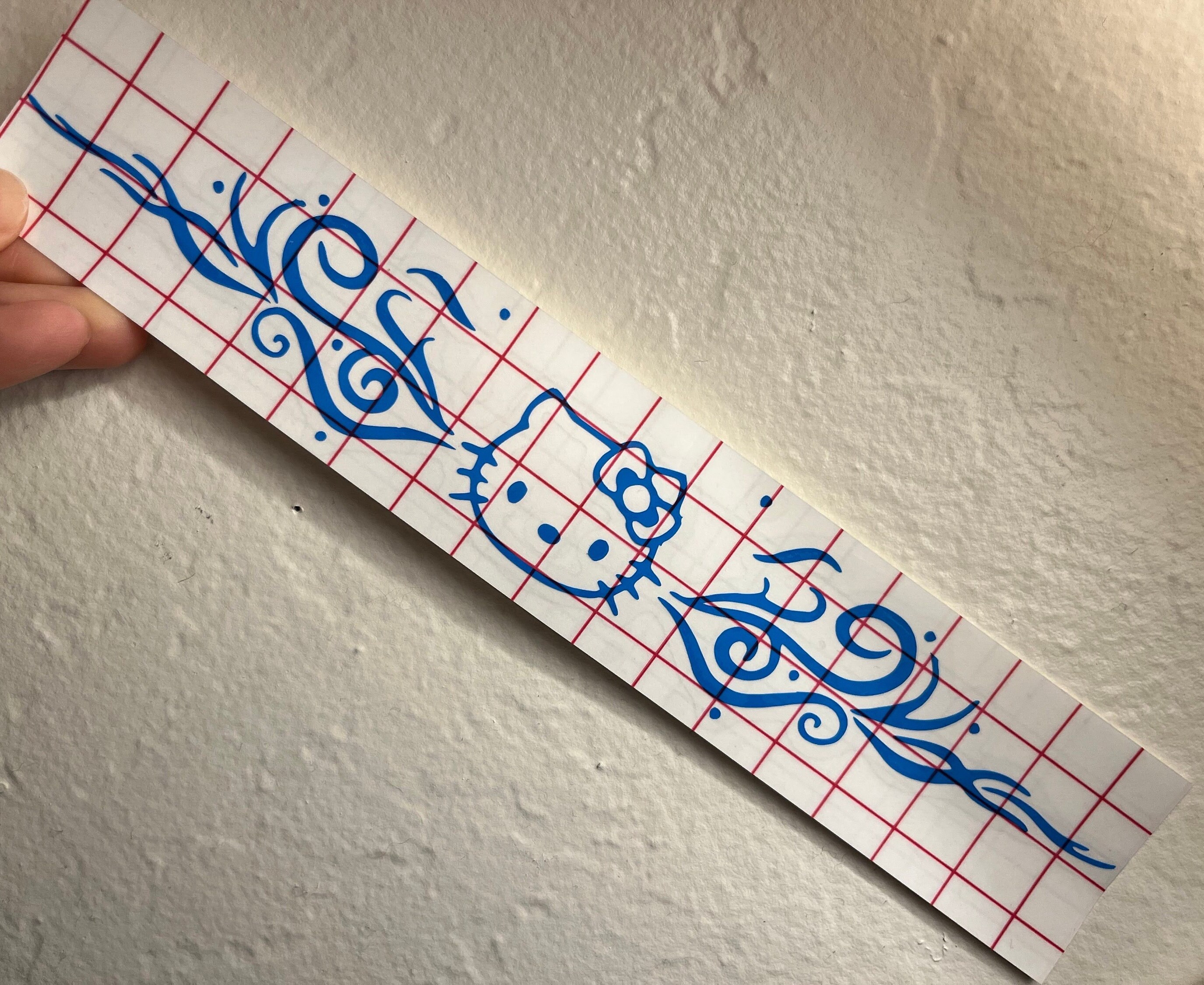 Y2K Hello Kitty Car Tramp Stamp Tribal Decal Sticker - Etsy