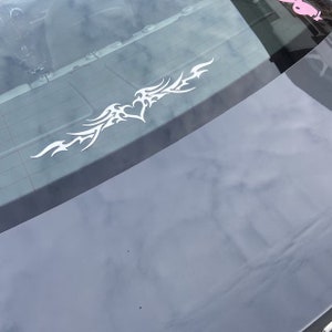 Bumper Sticker / Car Tramp Stamp / Y2K / Heart / Wings / Gothic / Vinyl ...