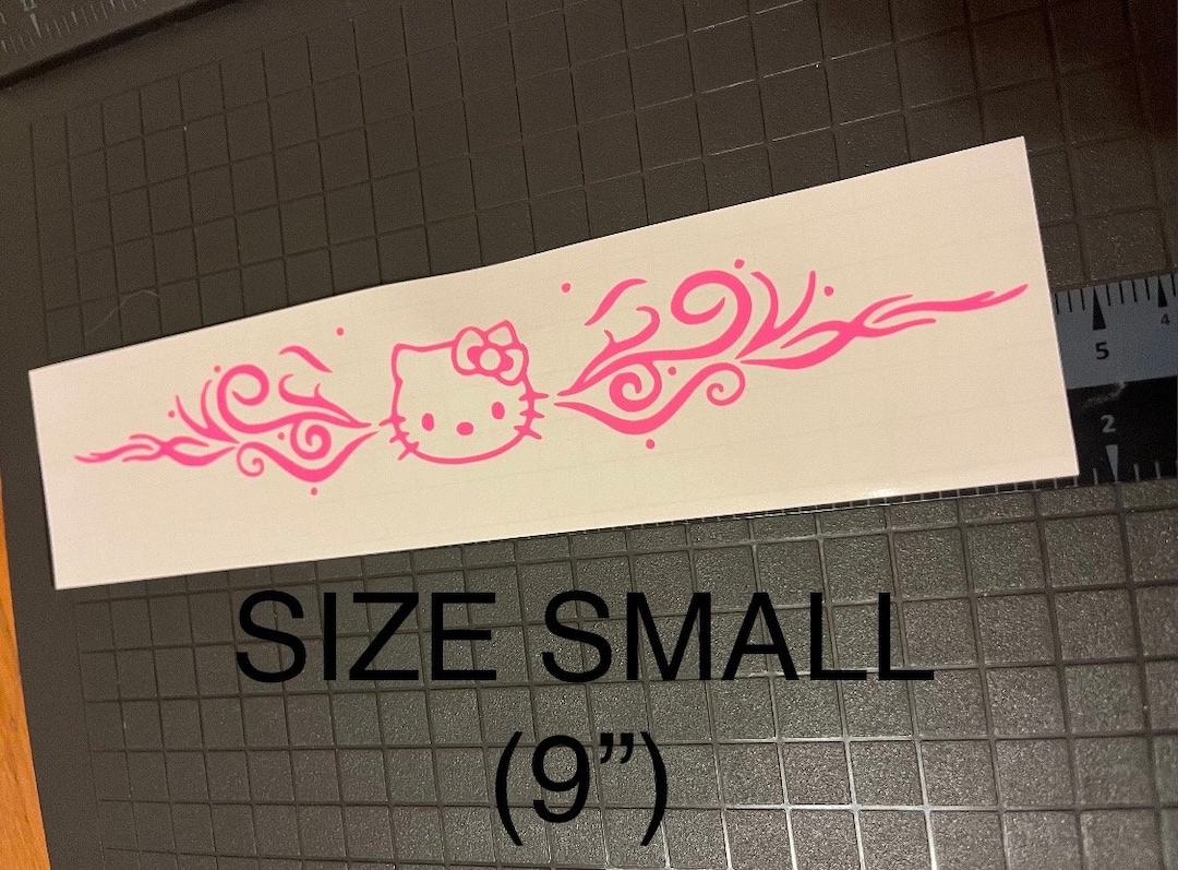 Y2K Hello Kitty Car Tramp Stamp Tribal Decal Sticker - Etsy