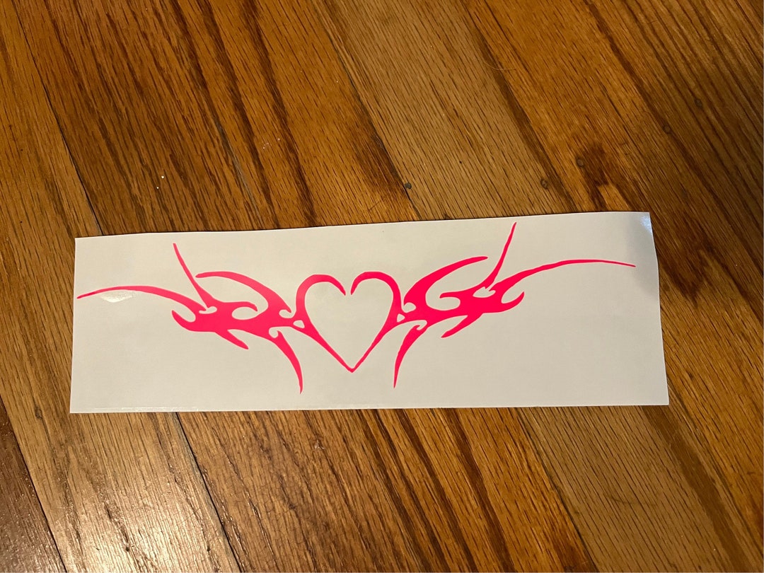 Car Bumper Sticker / Tramp Stamp / Y2K / Heart / Spider Web / Gothic ...